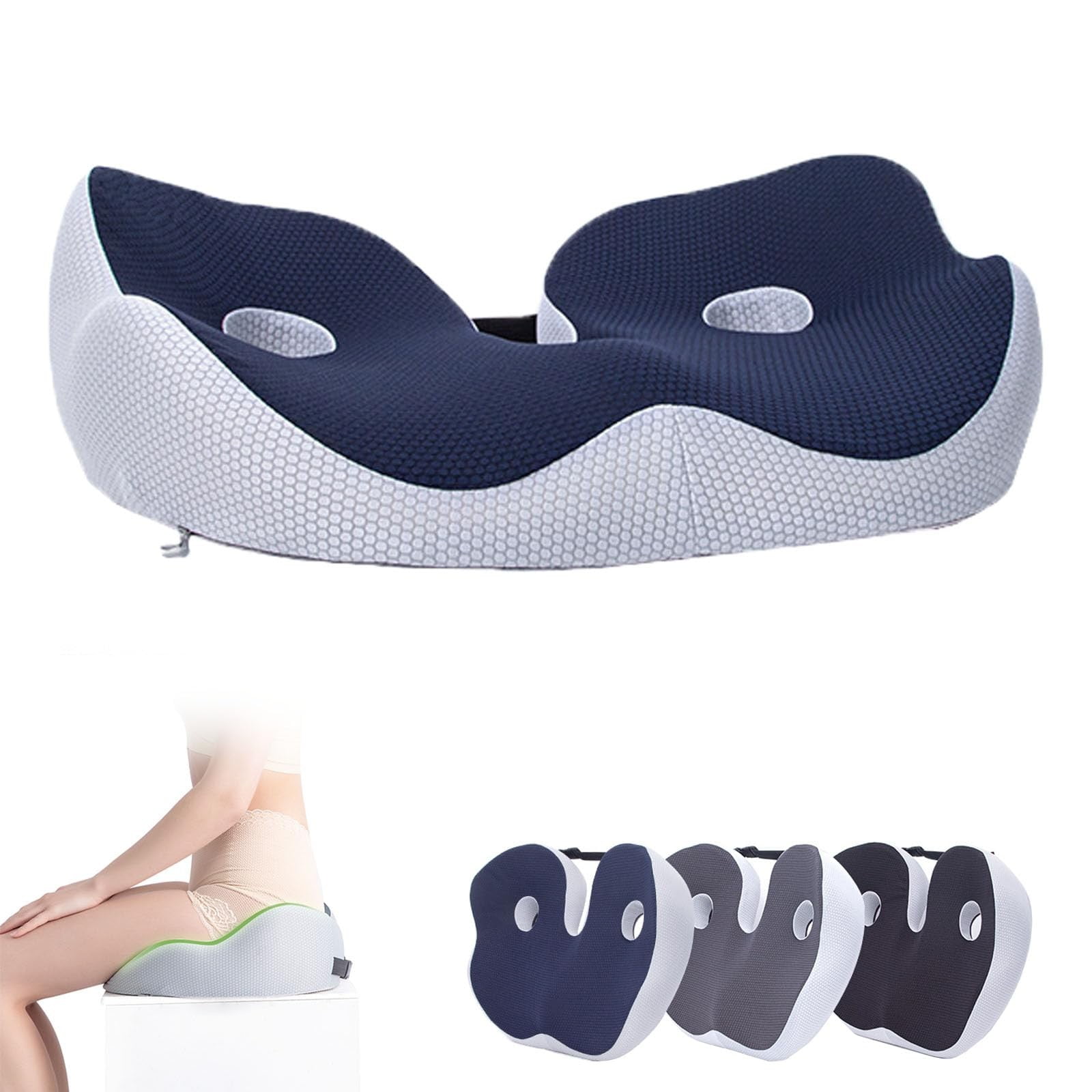 Ctnporpo Outfany Ergoseat Welnax Orthosoothe Memory Foam Seat Cushion ...