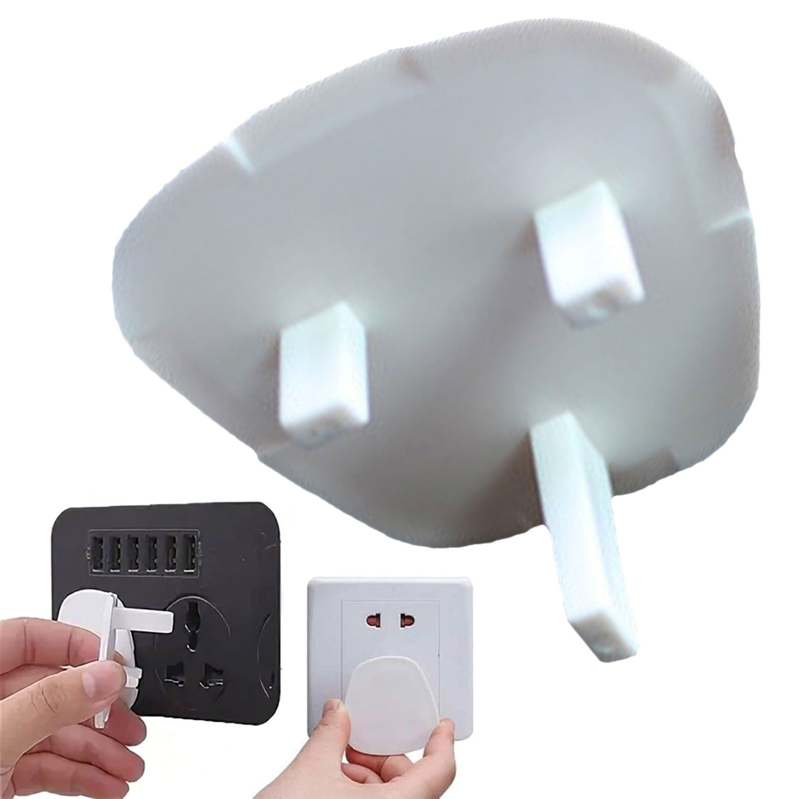 Ctnporpo Plug Baby Proofing Protector Caps 3 Prong Plug Cover ...