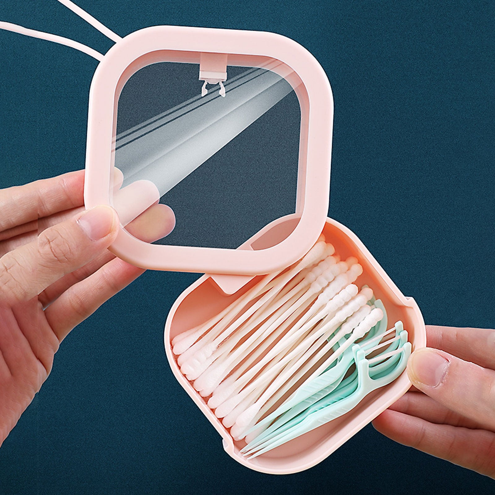 Ctnporpo Portable Travel Transparent Organized Plastic Storage Box ...