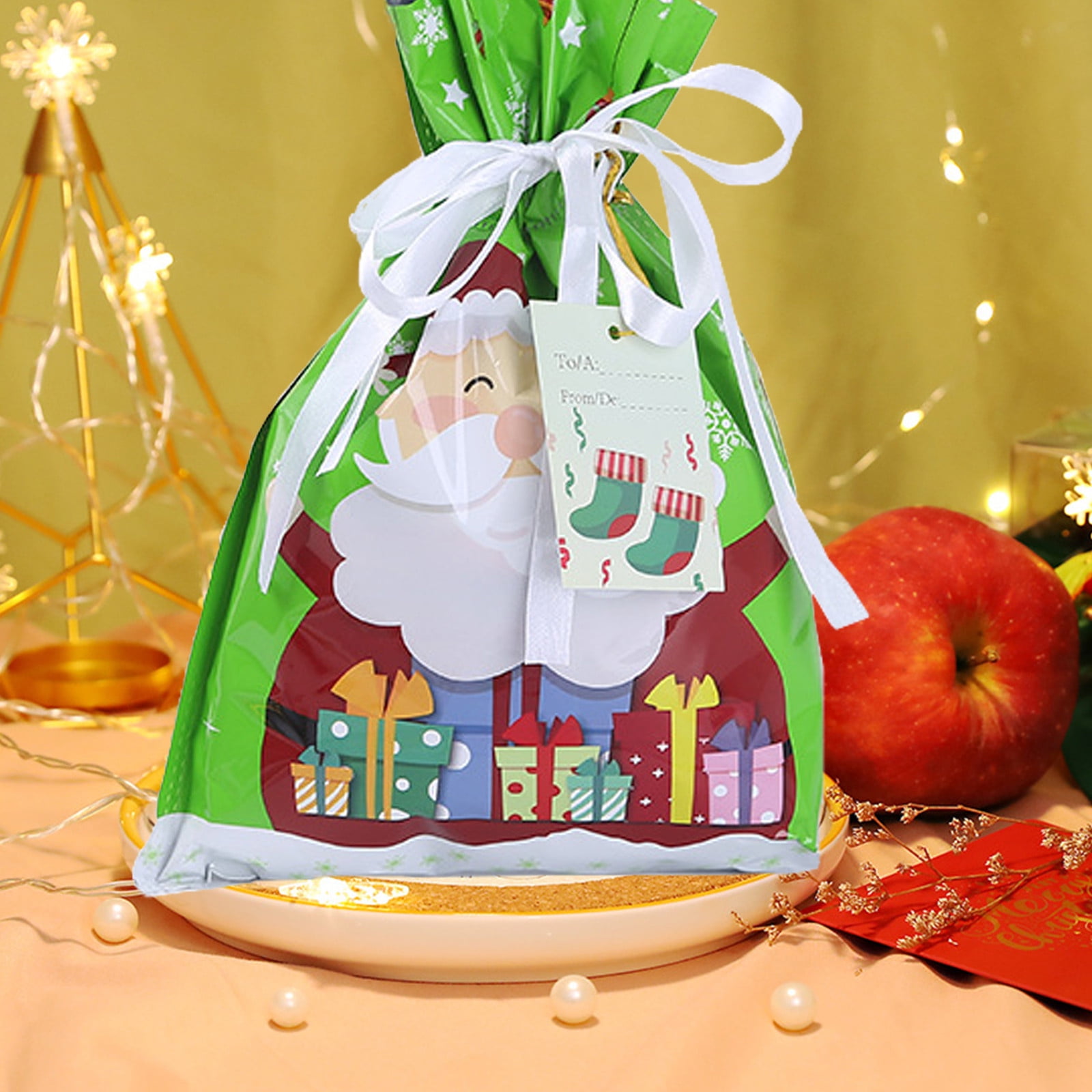 Ctnporpo Storage Case Bag Drawstring Candy Creative Packaging Christmas ...