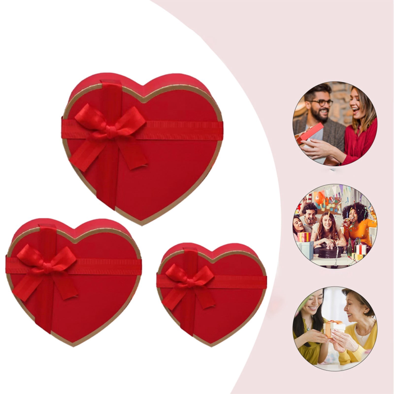 Ctnporpo Storage Case Heart Shaped Box for Various Occasions Birthdays ...