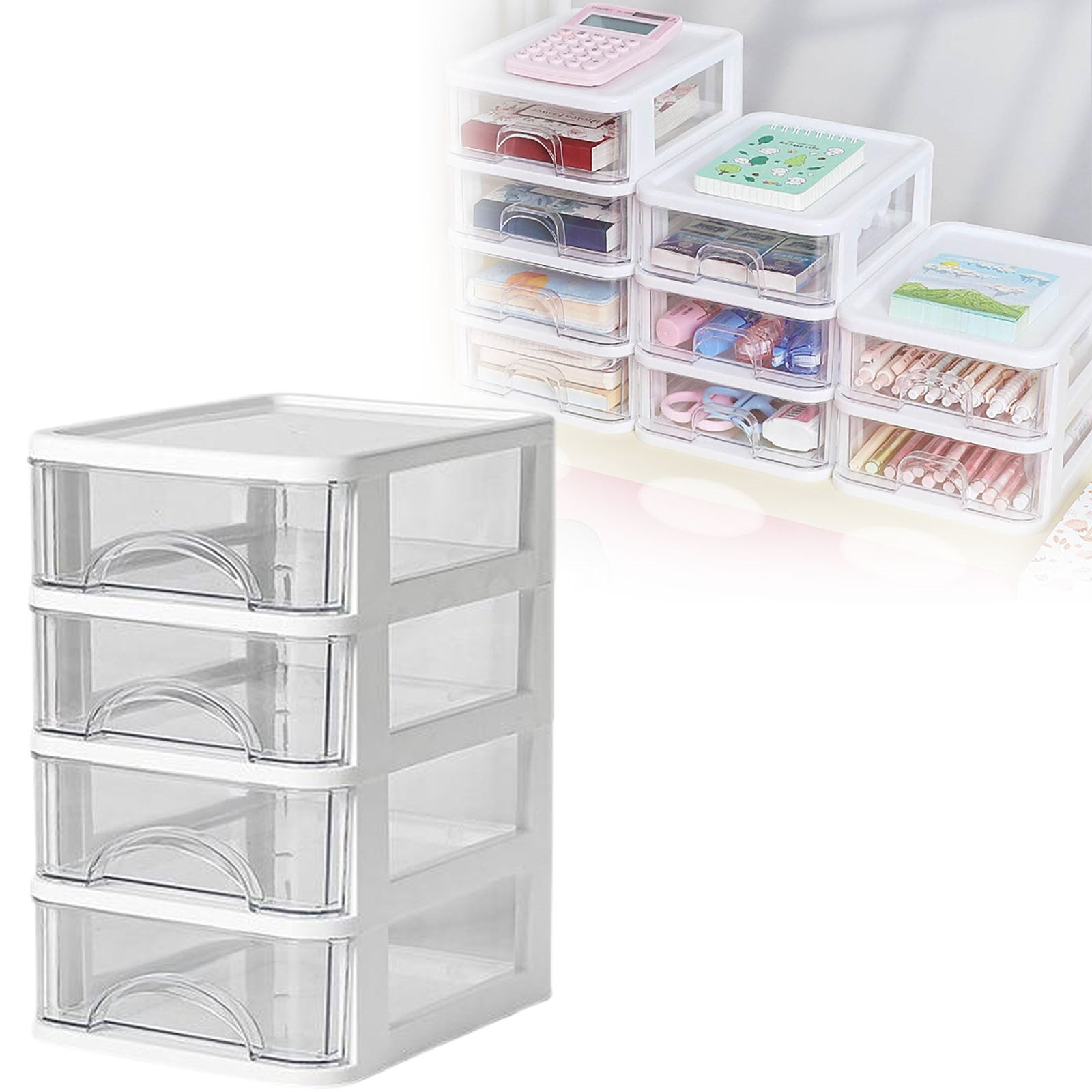 Ctnporpo Storage Case Plastic Kitchen Pantry Stackable Storage ...
