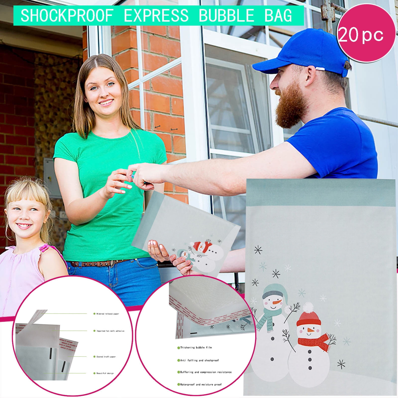 Ctnporpo Storage Case Shockproof Express Packaging Bags Thickened ...