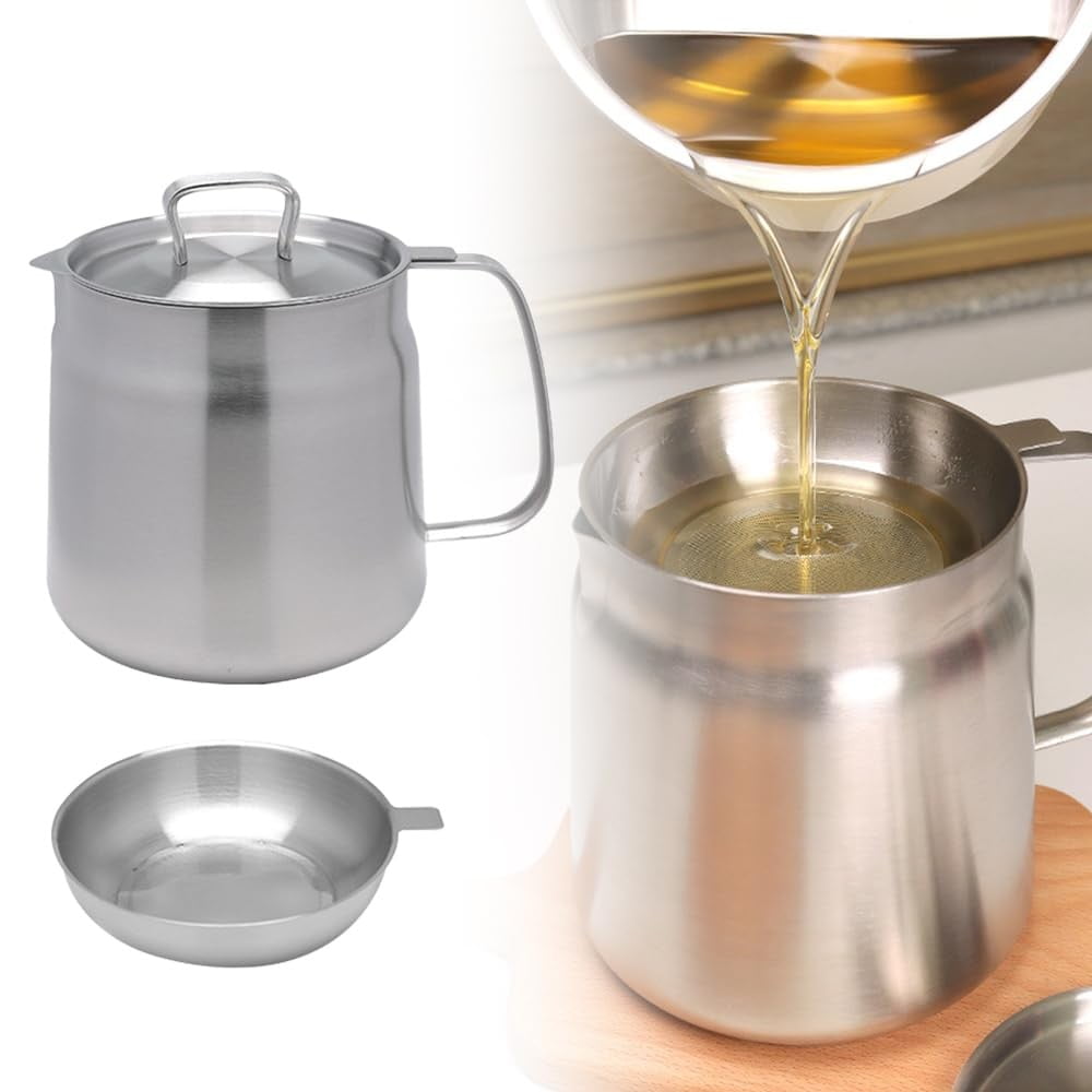 Ctnporpo Storage Containers Stainless Steel Grease Container 304 ...