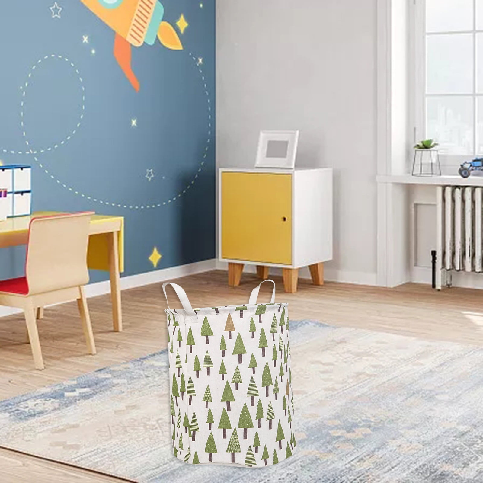 Ctnporpo Style Laundry Basket Portable Storage Basket Folding Hand Box ...