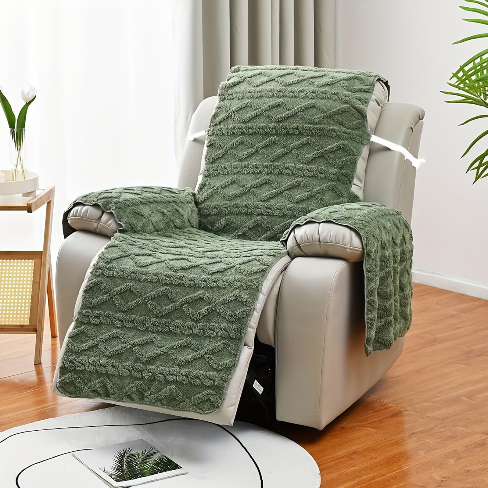 Ctnporpo T Shaped Sofa Cushion Border Elastic Sofa Cover Recliner First ...