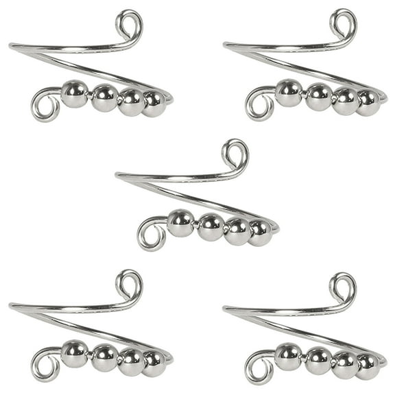 Ctnporpo Woolen Needle Knitting Loop Ring Adjustable Ring for DIY Crafts Crochet Open Finger ...