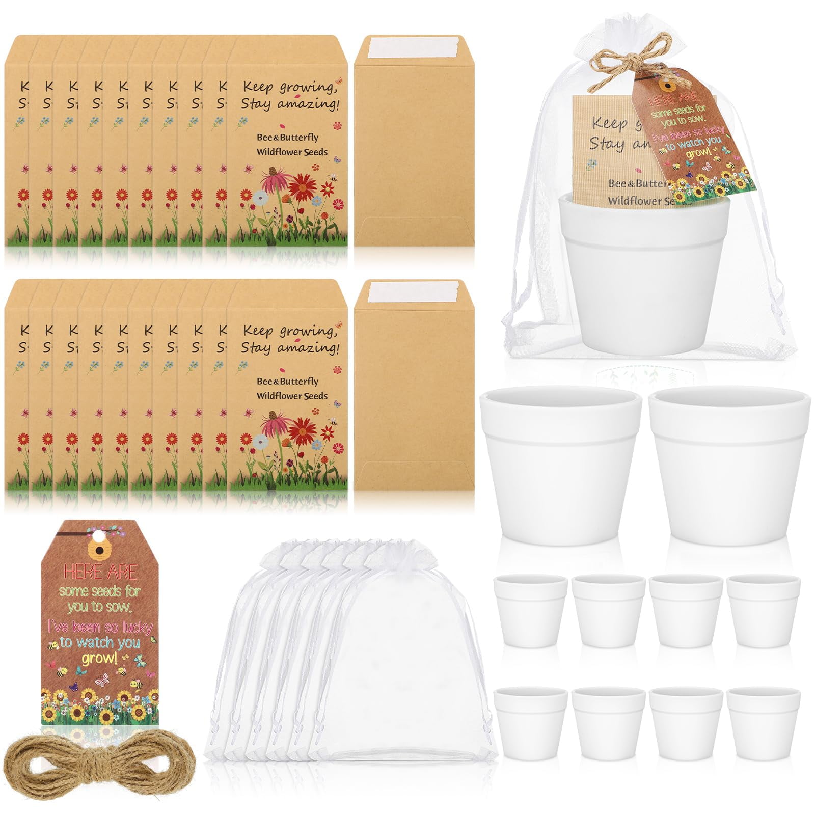 Ctosree 48 Sets End of Year MVR1 Gifts to from Teacher Wildflower Seed ...