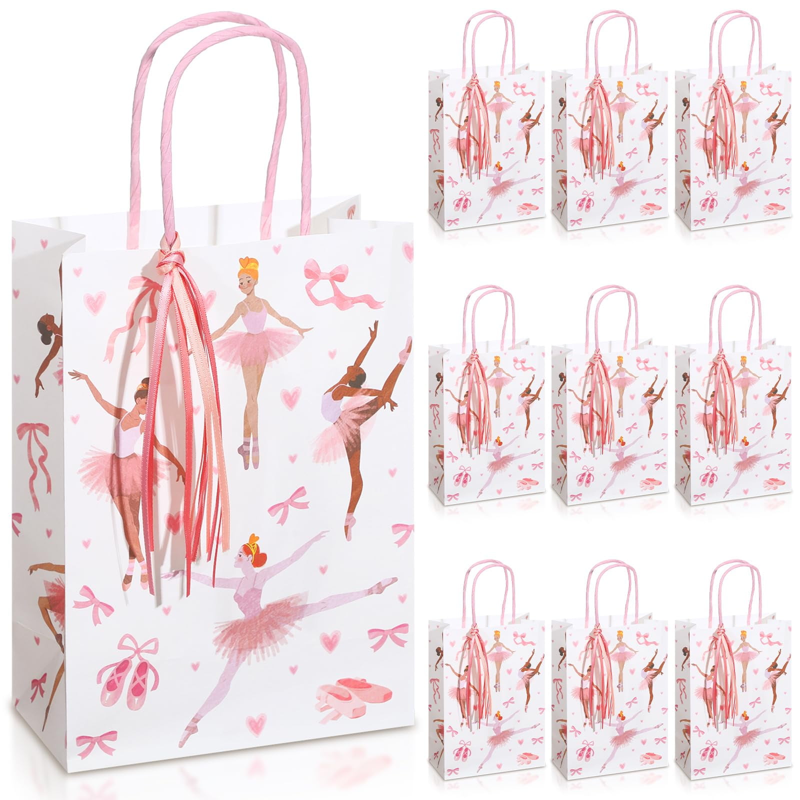 Ctosree24 Sets Ballerina Gift RRF12 Bags with Ribbon Ballerina Birthday ...