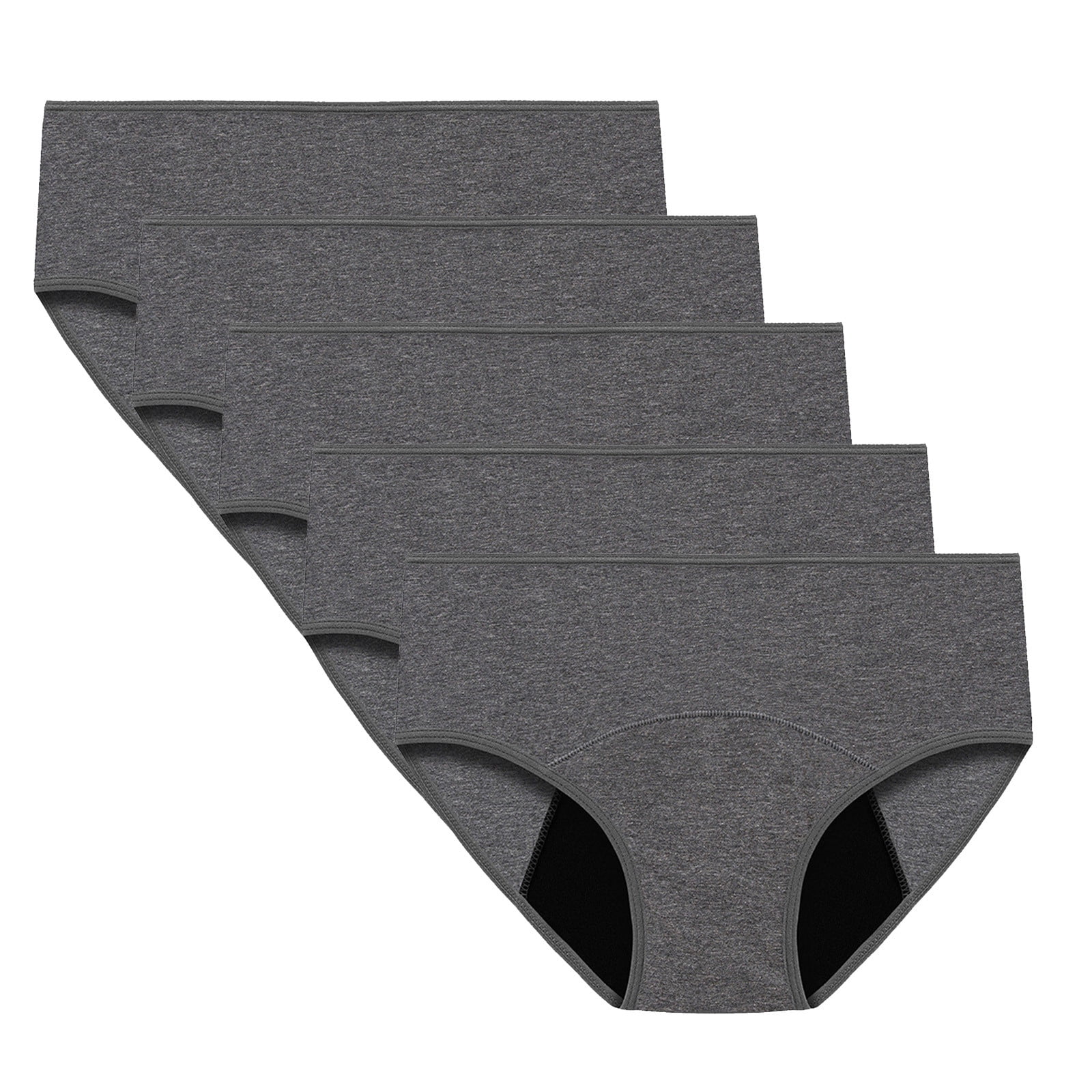 Ctreela 5 Pcs Plus Size Period Underwear for Women, Leakproof Period ...