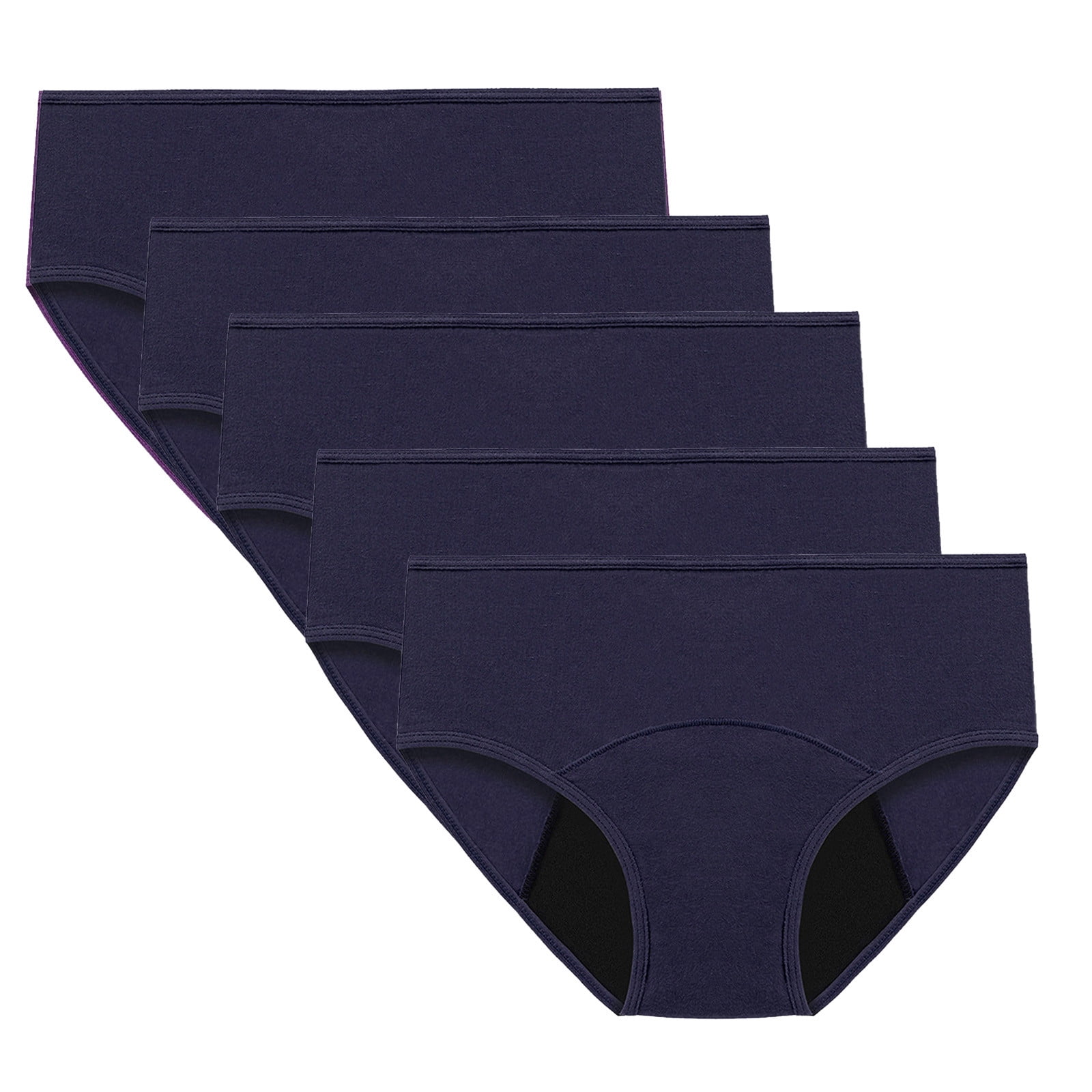 Ctreela 5 Pcs Plus Size Period Underwear for Women, Leakproof Period ...