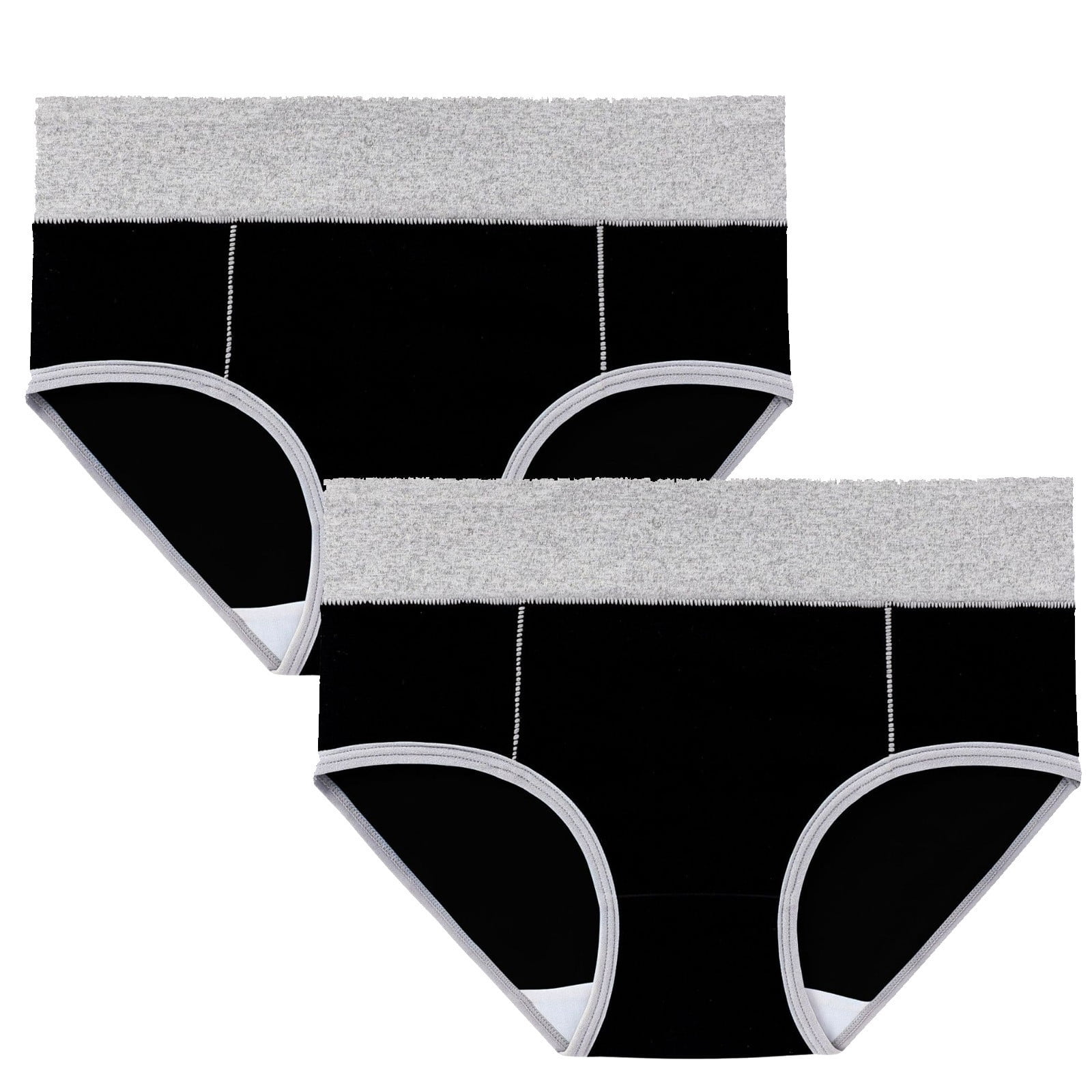 Ctreela Womens Cotton Underwear High Waist Stretch Briefs Soft Comfy