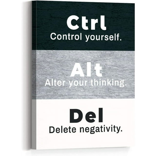 Ctrl Alt Del Office Decor,Minimalist Office Wall Decor,Office ...
