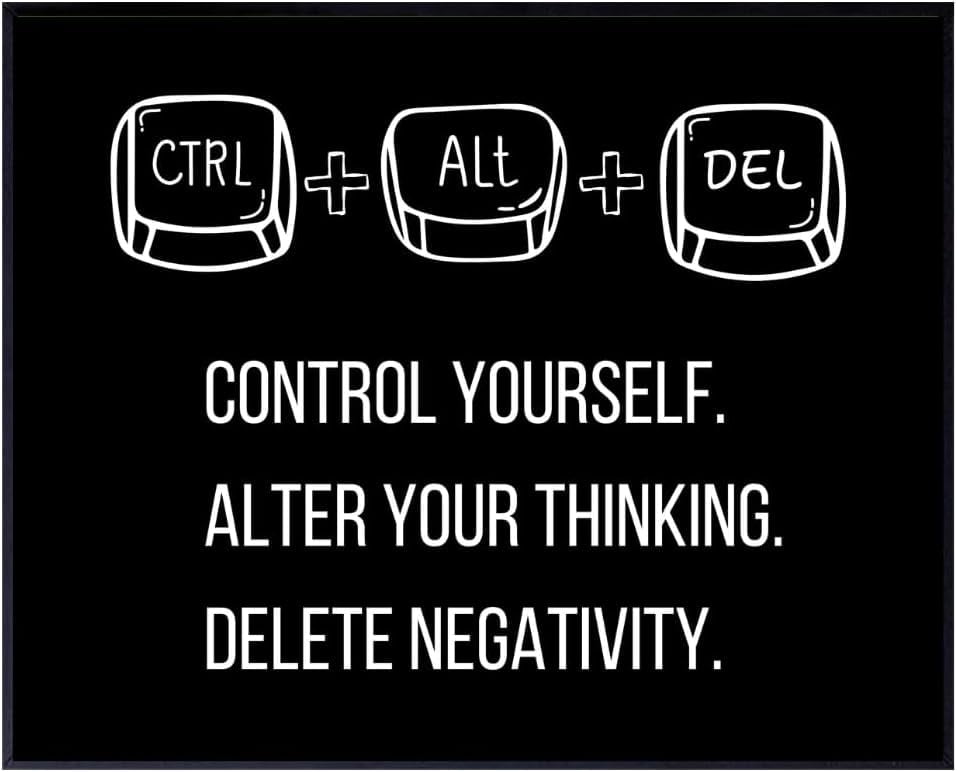 Ctrl+Alt+Delete Wall Art – Tech-Inspired Motivational Poster for Office ...