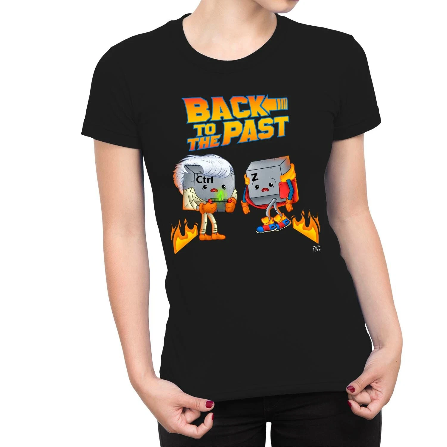 Ctrl Z Back to the Past Undo Humor Concept Clever Tech Quote Unisex T ...