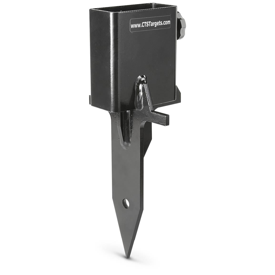 CTS Targets Stand Spike Base for 2x4 Lumber, Black, 5.25in L x 5.5in W ...