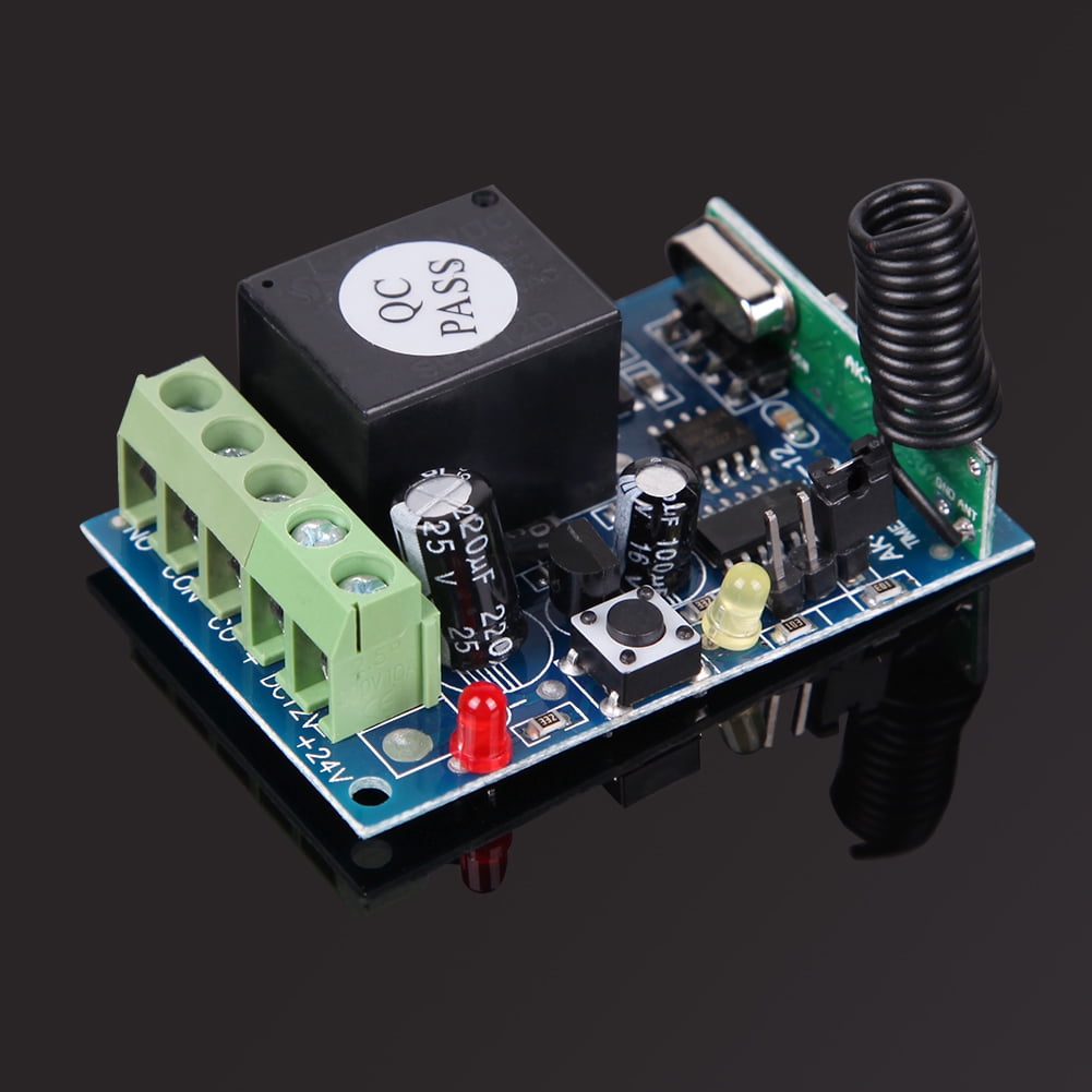 CuKPLS 433MHz Dc12v 1 Channel Learning Code Wireless Remote Control Relay Module - Walmart.com