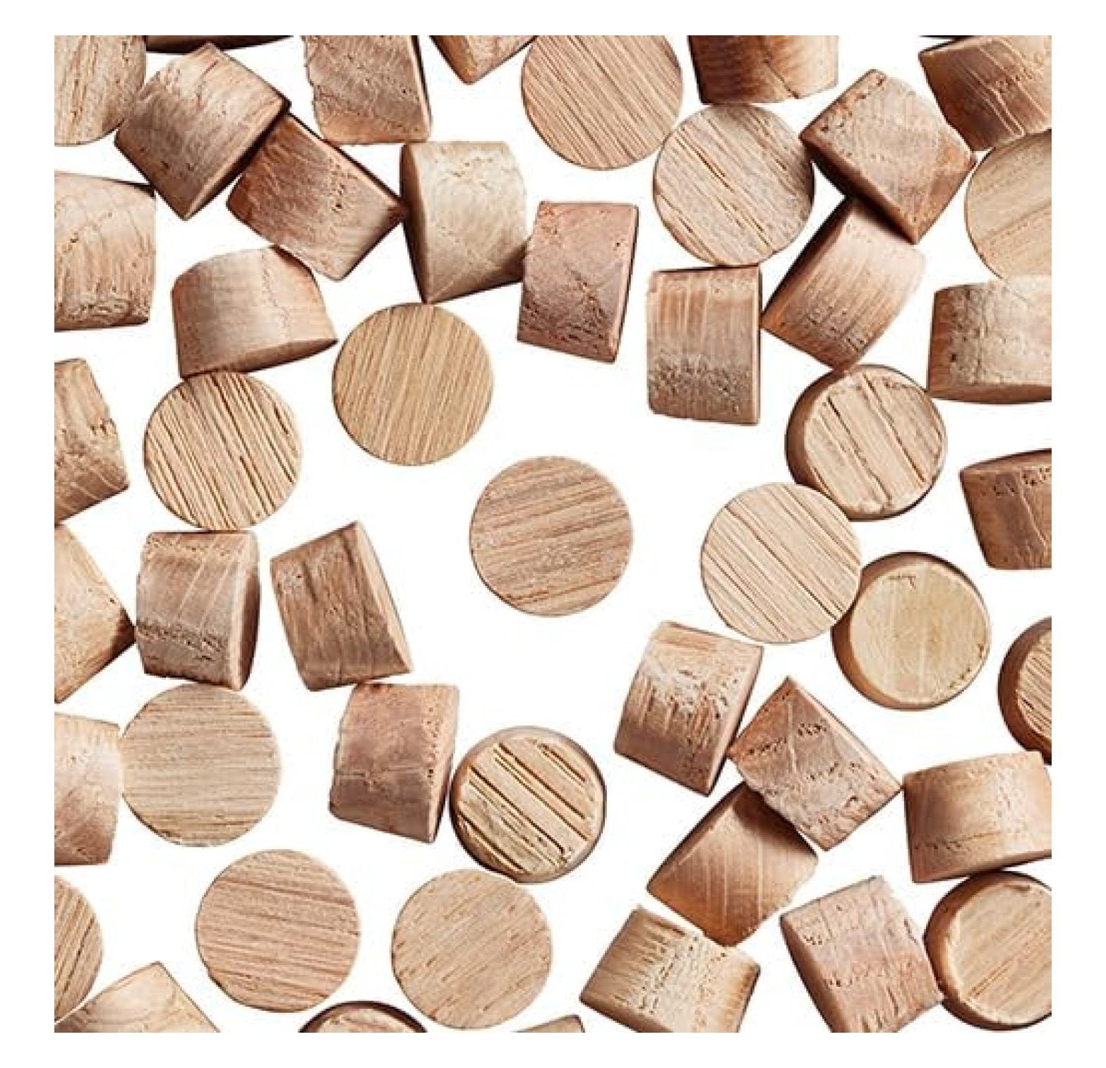CuYeHt 3/8" Oak Wood Plugs, Face Grain, Woodworking Plugs, Can Be ...