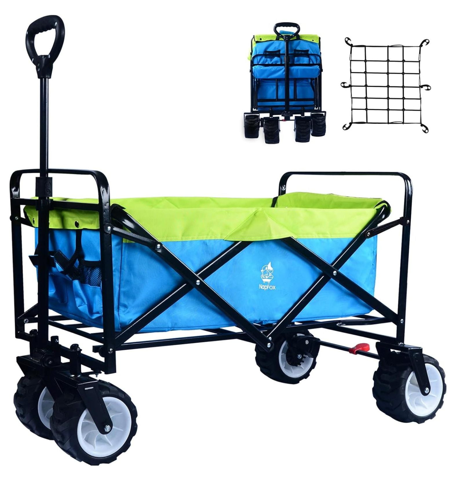 CuYeHt Collapsible Wagon Stroller, Wagons Carts Foldable Grocery Cart ...