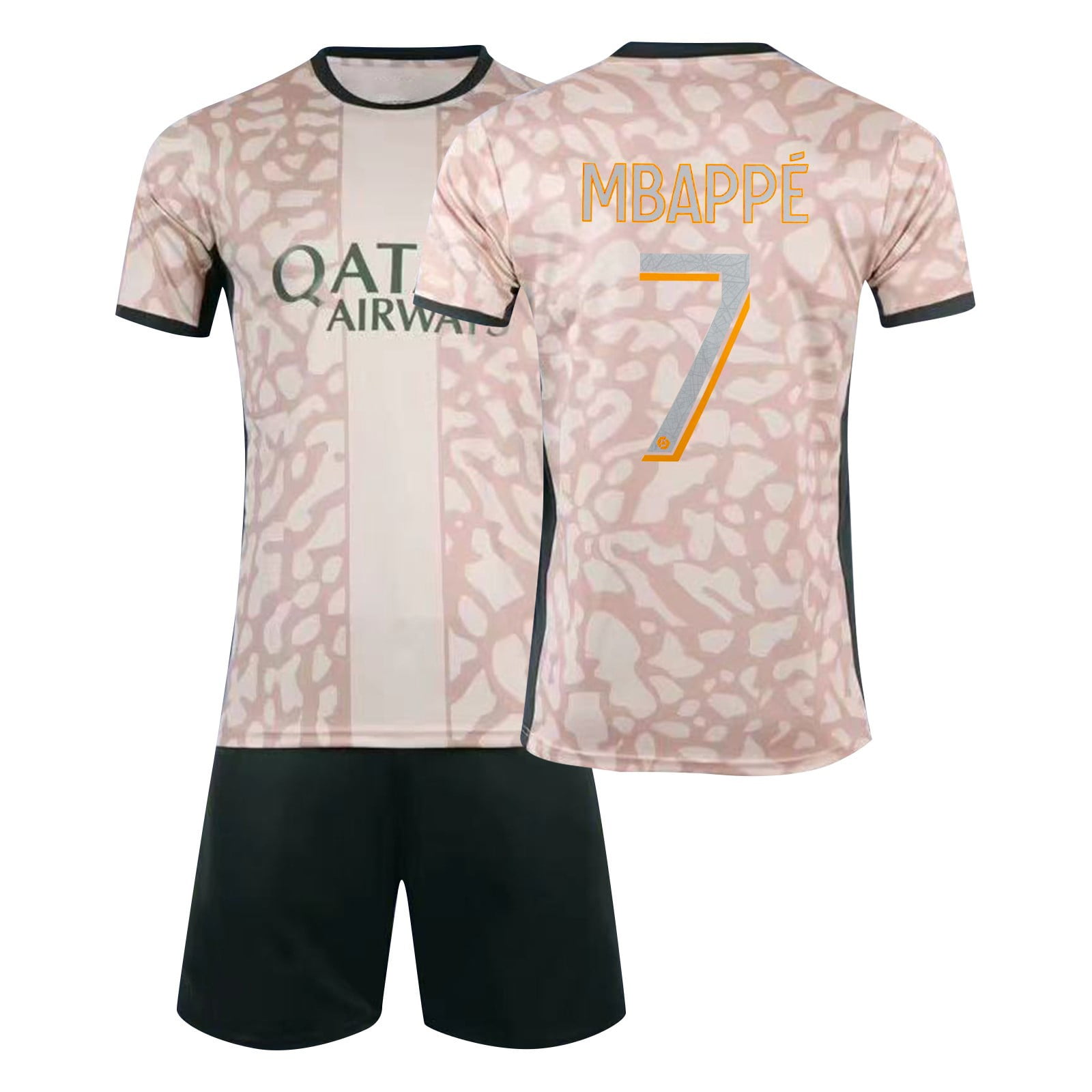 CuYou 2023-2024 2 Piece Set&Light Pink Amber Grain Soccer Jersey, #7 ...