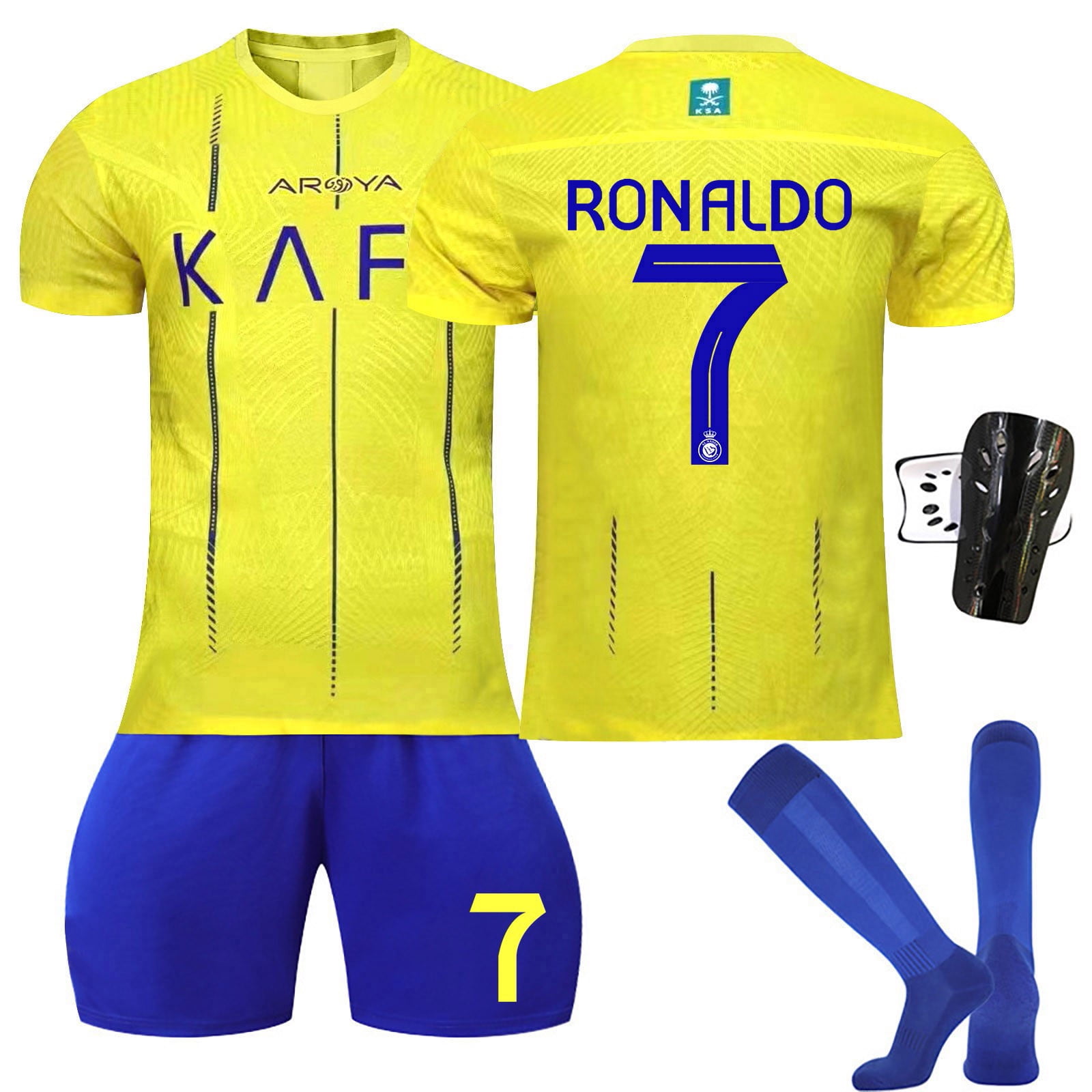 CuYou MEN/Kid 2324 Al Nassr FC Number 7 RONALDO Printed Soccer Jerseys ...