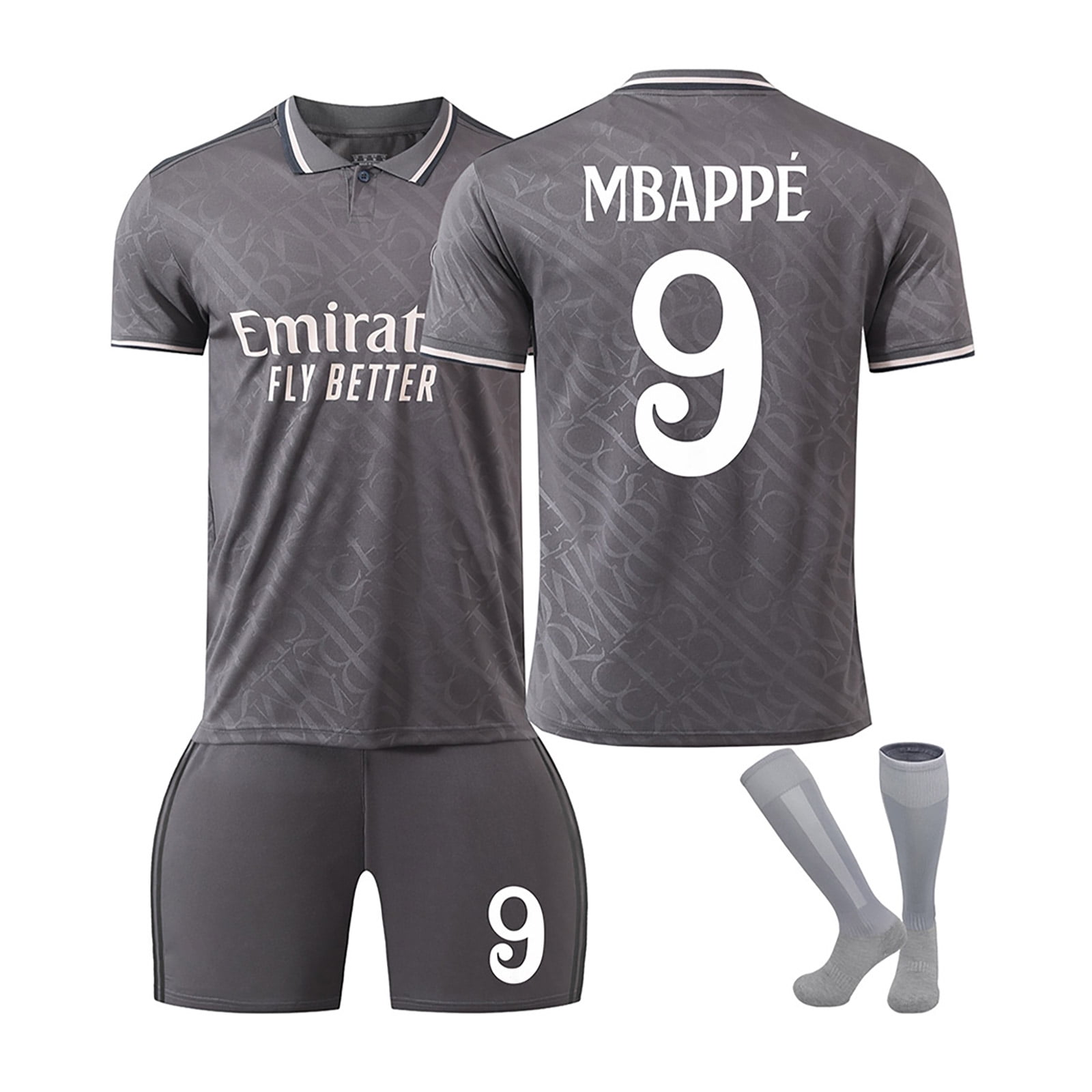 CuYou Men/Kid Number 9 MBAPPE Printed Jerseys, 2425 RMD FC Away Game ...