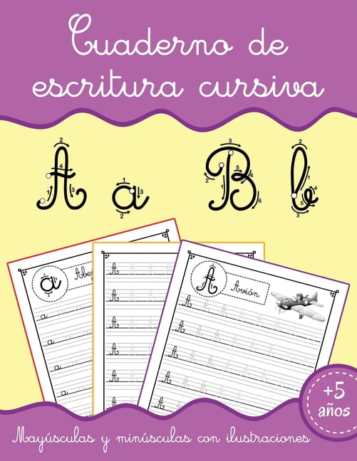 Cuaderno de escritura cursiva: Aprender a escribir Letras para niÃ±os 5 ...