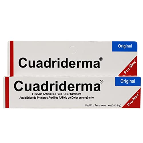 Cuadriderma Original, First Aid Antibiotic, Minor Cuts and Burns ...