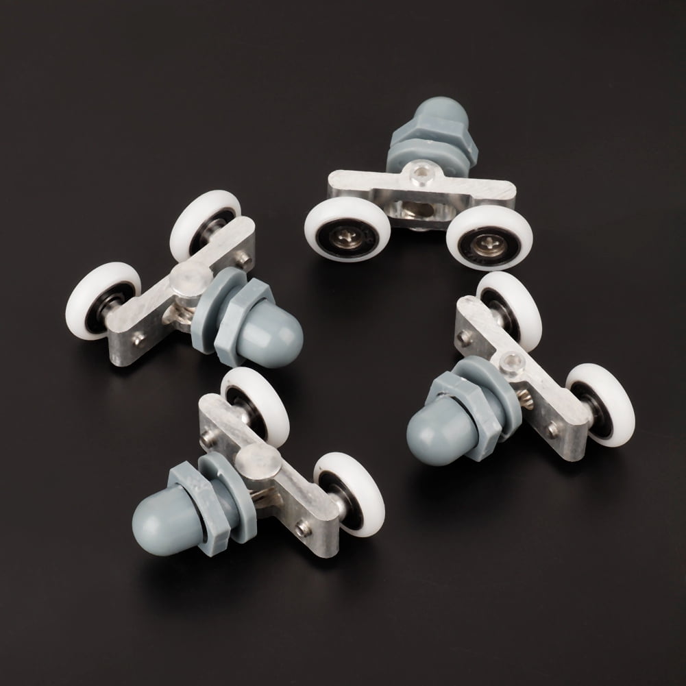 Cuarto de baño Riel de rodillo deslizante Rueda de puerta Puerta de ...