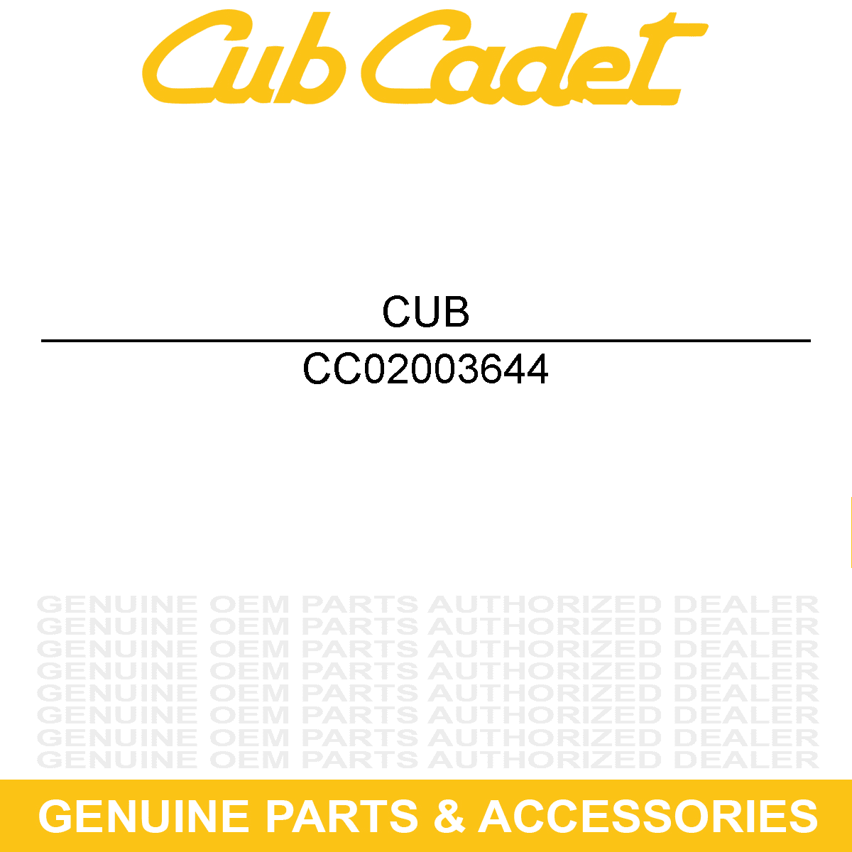 Cub Cadet 02003644 Spacer .25 Id X Zero-Turn ZForce Z V Twin Tank RECON ...