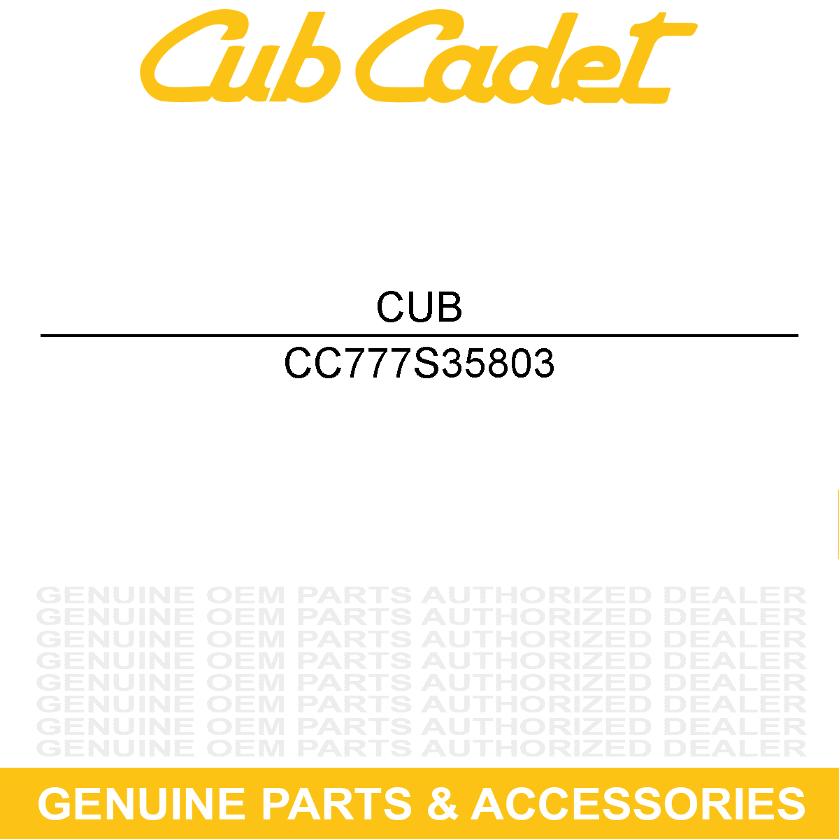 Cub Cadet 777S35803 MTD Label Decal Spreader Safety Instructio ...