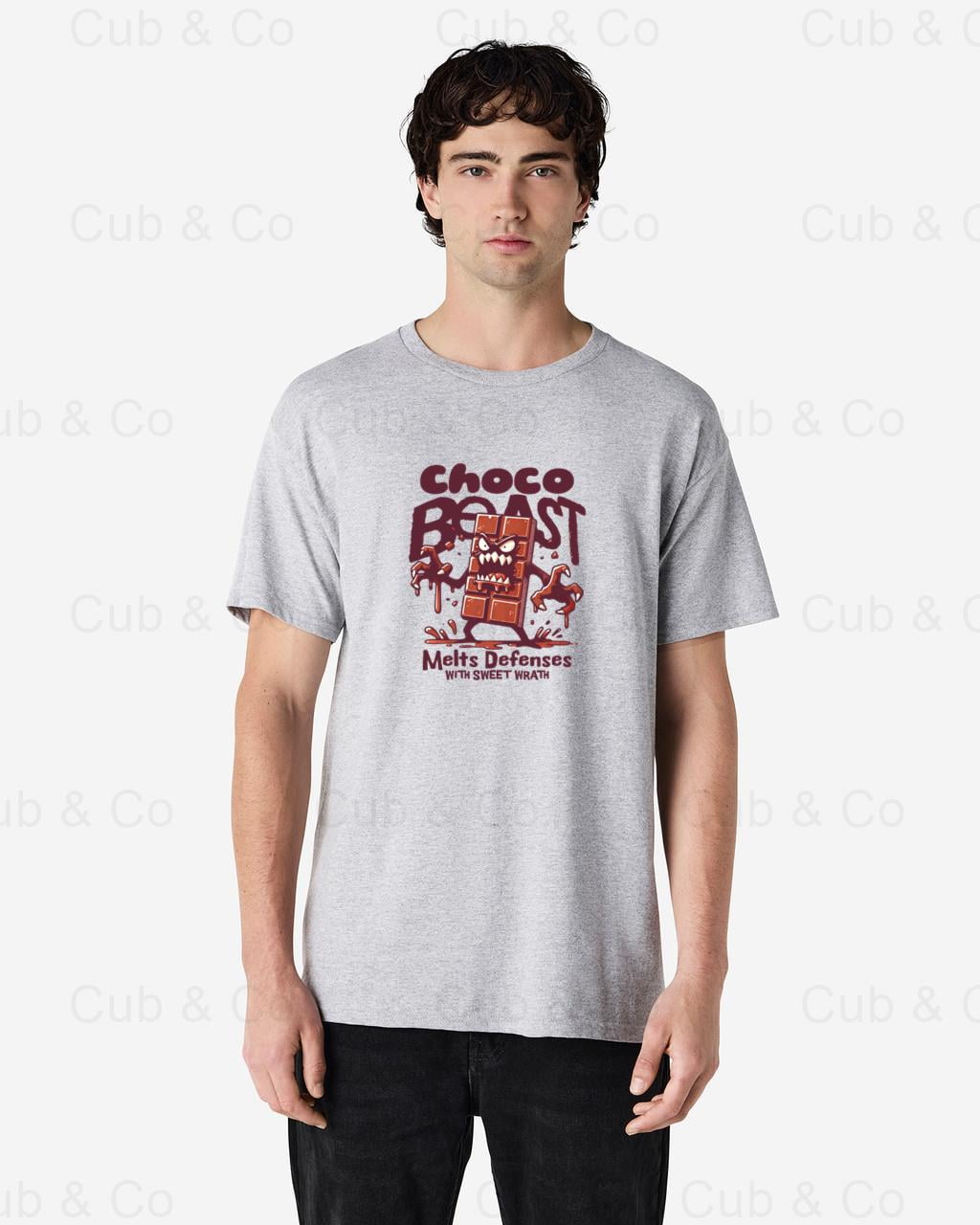 Cub & Co72 Choco Beast T shirt with Fun Chocolate Lover Monster, for ...