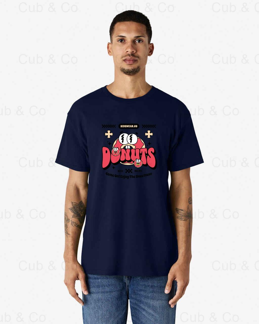 Cub & Co72 Donuts T Shirt with Colorful Sweet Treat Illustration, for ...
