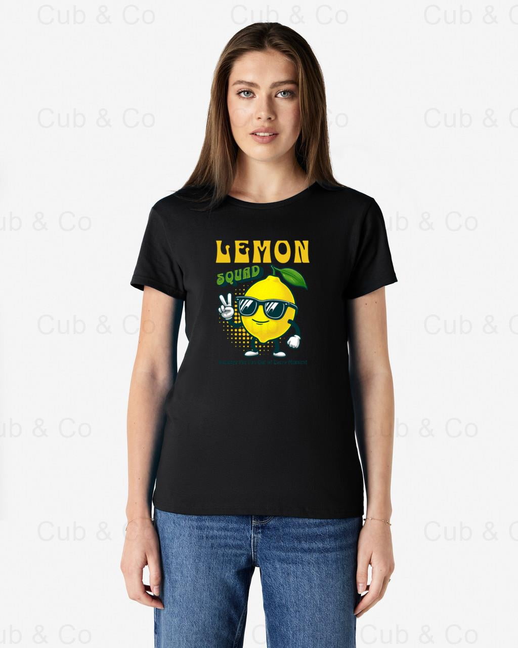 Cub & Co73 Lemon Squad T Shirt with Cute Citrus Character Style, for ...