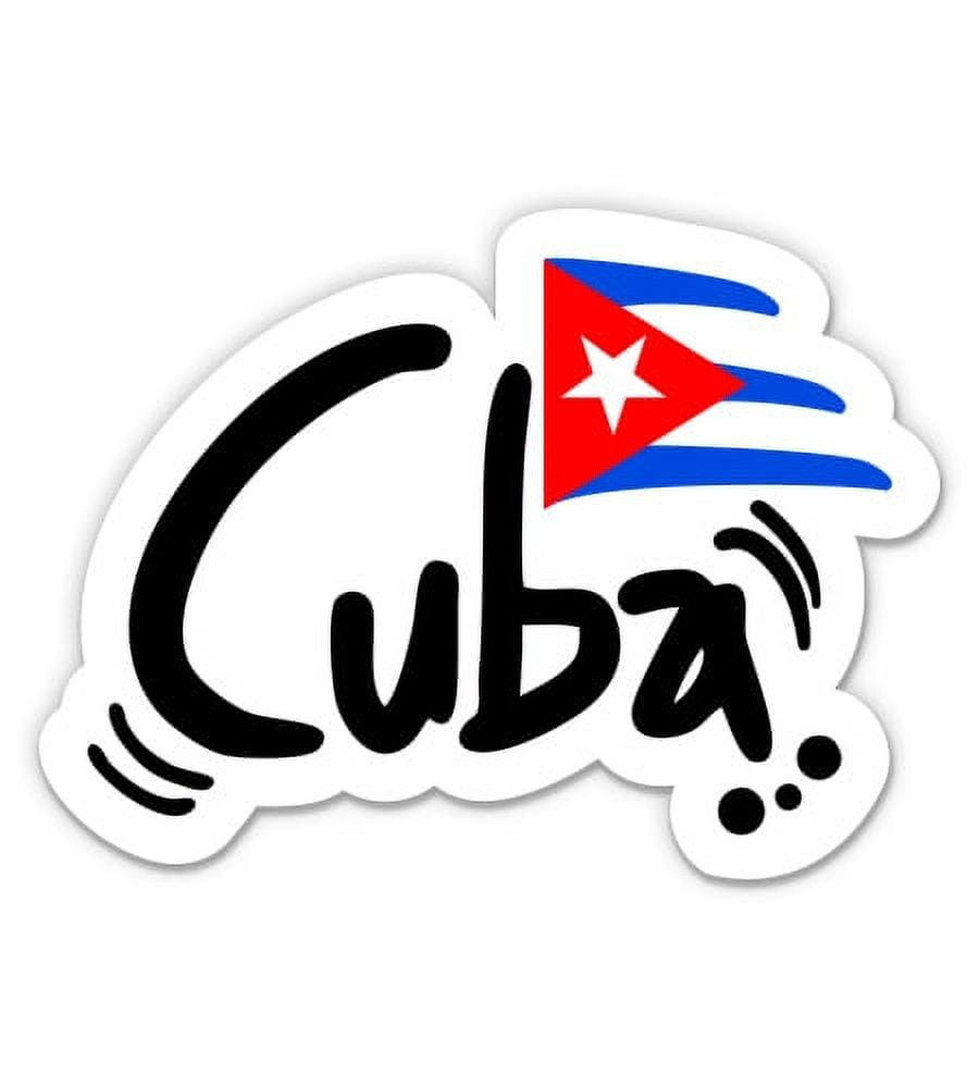 Cuba - 5" Vinyl Sticker - For Car Laptop I-Pad - Waterproof Decal ...