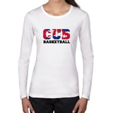 Cuba Basketball - Olympic Games - Rio - Flag Women's Long Sleeve Grey T ...