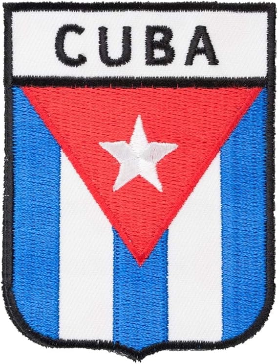 Cuba Country Flag Shield Patch, Latin America Flag Patches - Walmart.com