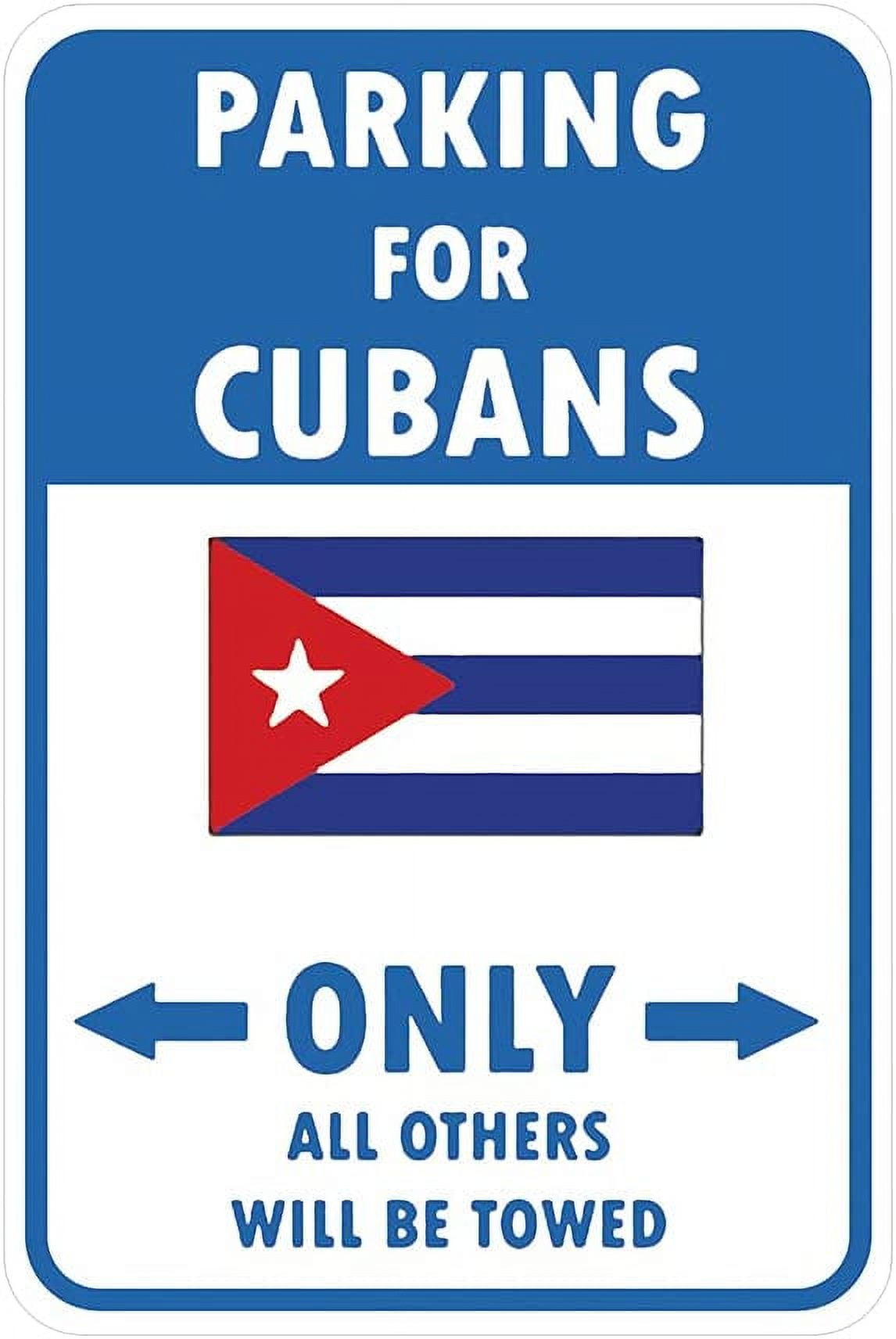 Cuba Country Parking Only Cuban Metal Sign,Metal Sign,Motivational Wall ...