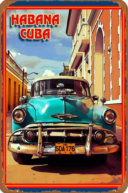 Cuba Cuban Havana Island Habana Caribbean Travel Art Advertisement ...