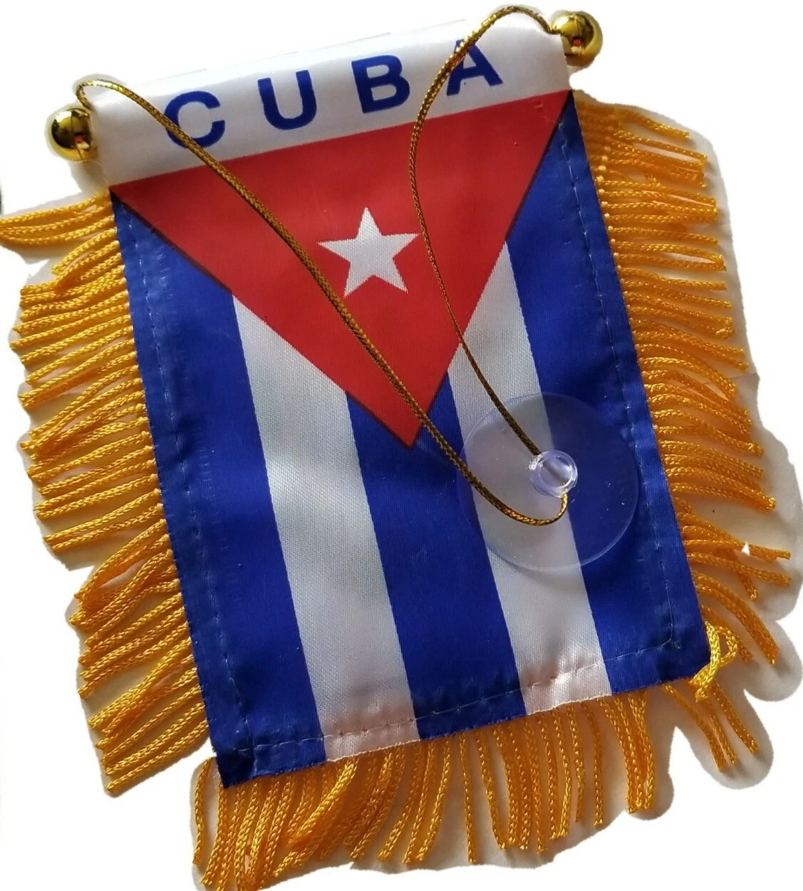 Cuba Cuban Mini Banner Flag Car Home Window Rearview Mirror Country Map ...