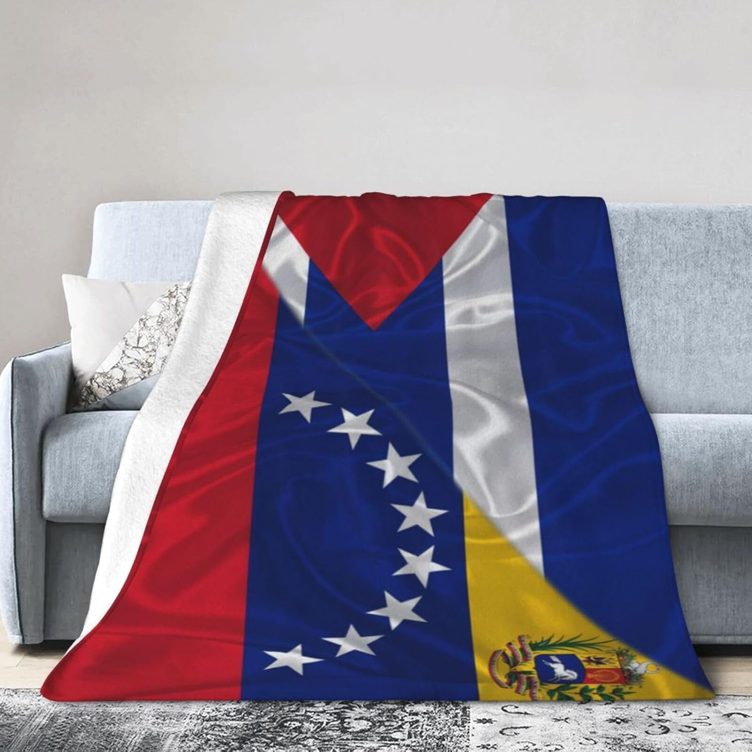 Cuba Cubans and Venezuela Venezuelian Triangle Flag Blanket Soft Throw ...