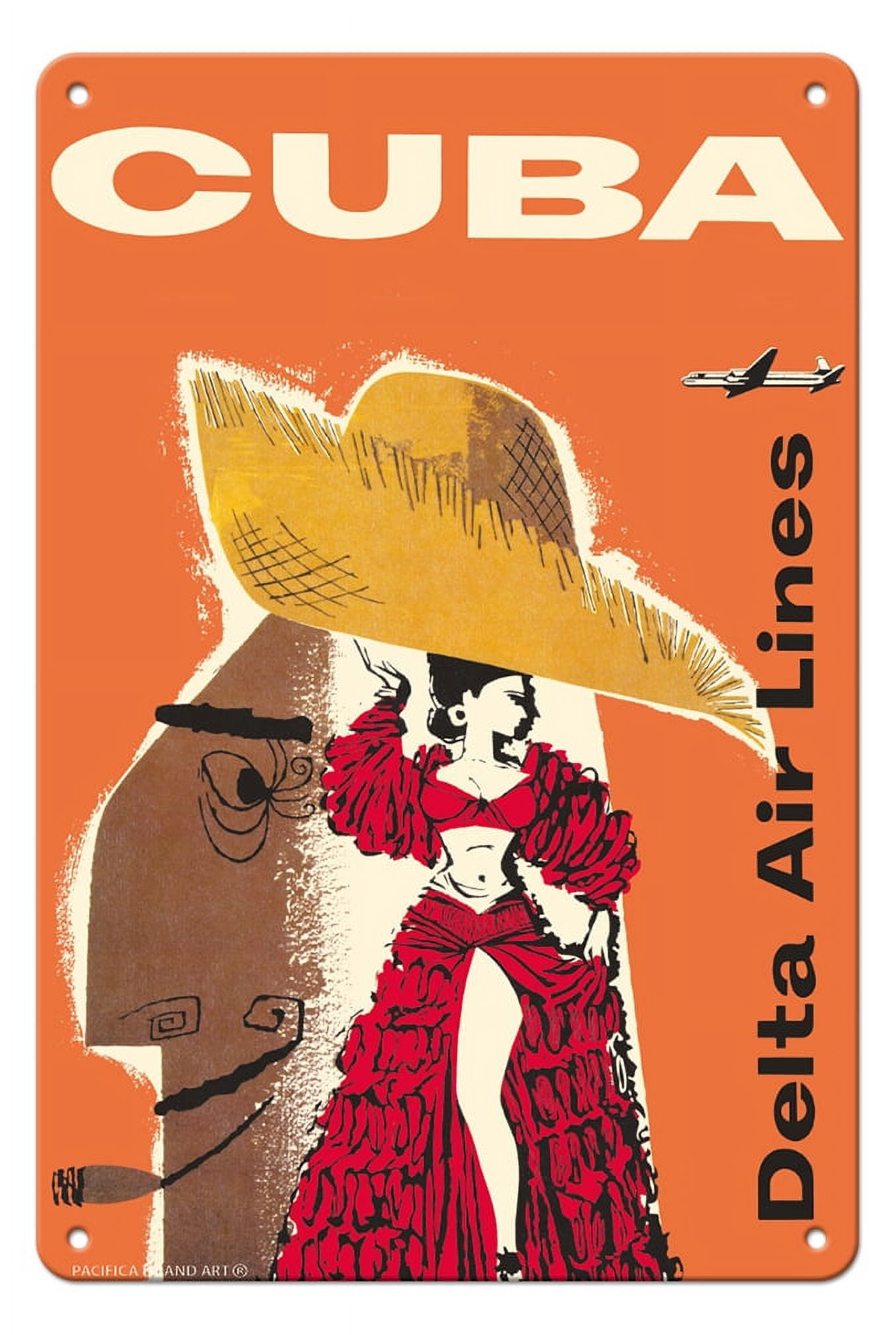 Cuba - Delta Air Lines - Cuban Dancer - Douglas DC-7 - Vintage Airline ...