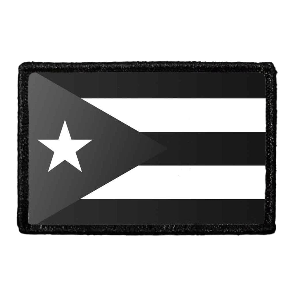 Cuba Flag - Black and White - Removable Patch - Walmart.com