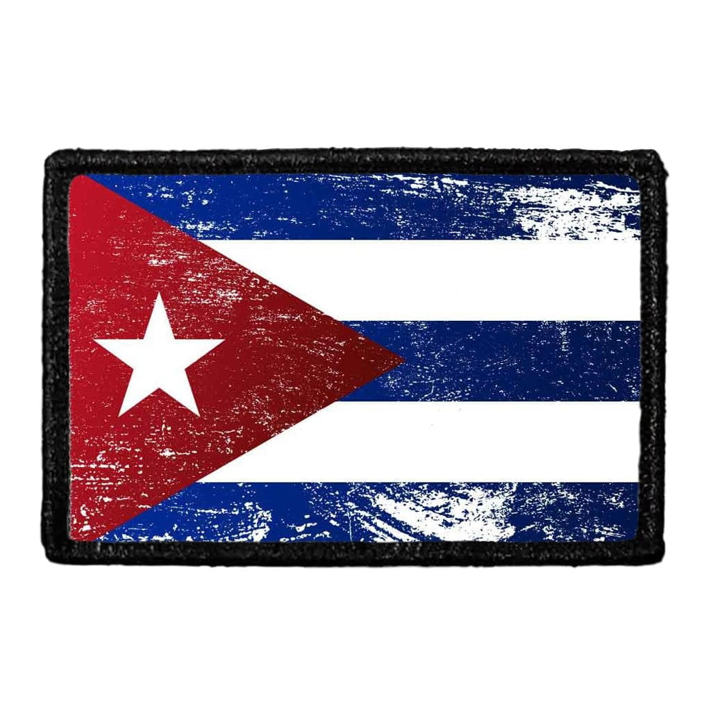 Cuba Flag - Color - Distressed - Removable Patch - Walmart.com