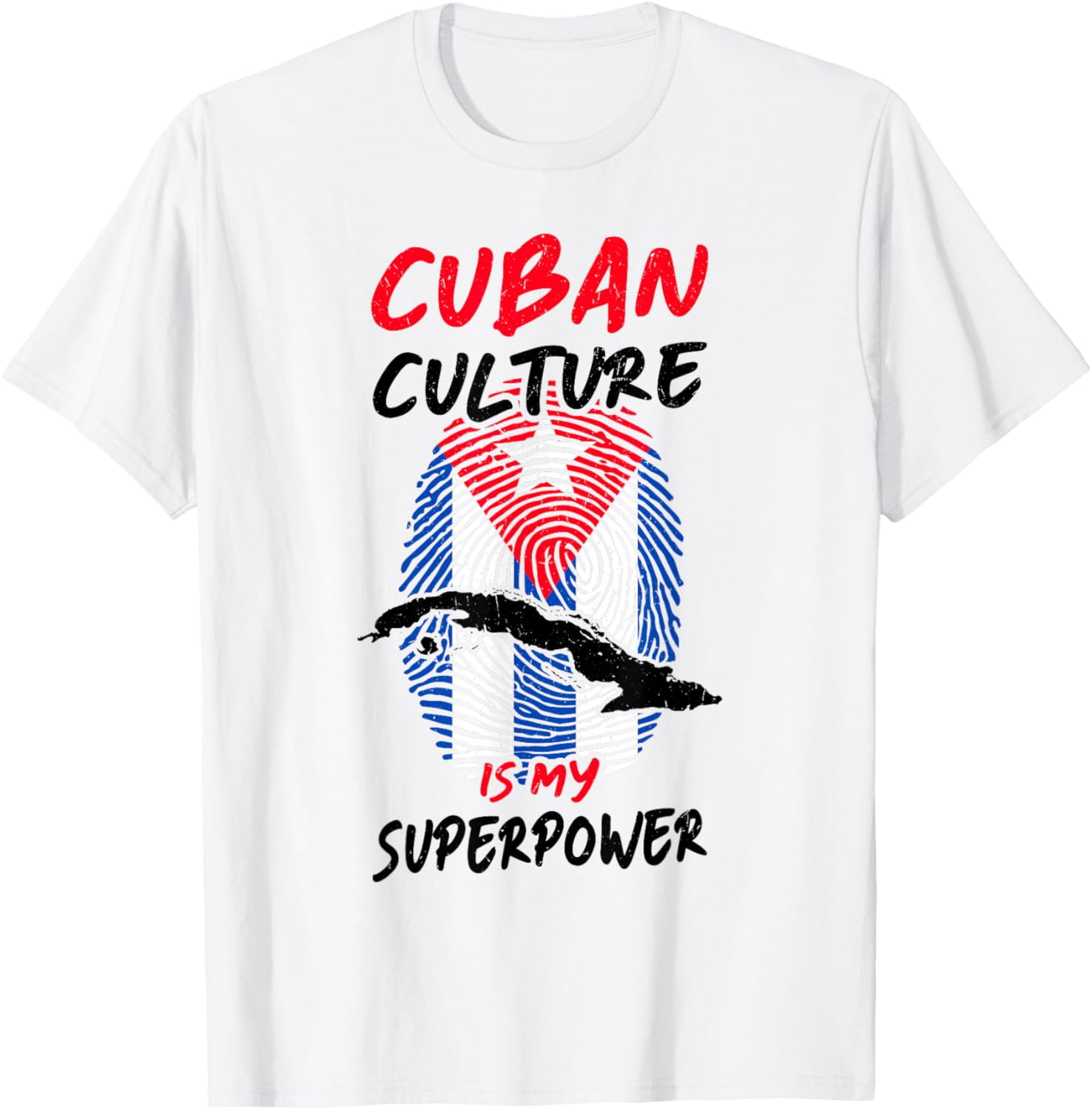Cuba Flag Cuban Roots Hispanic Heritage Design for a Cuban T-Shirt ...