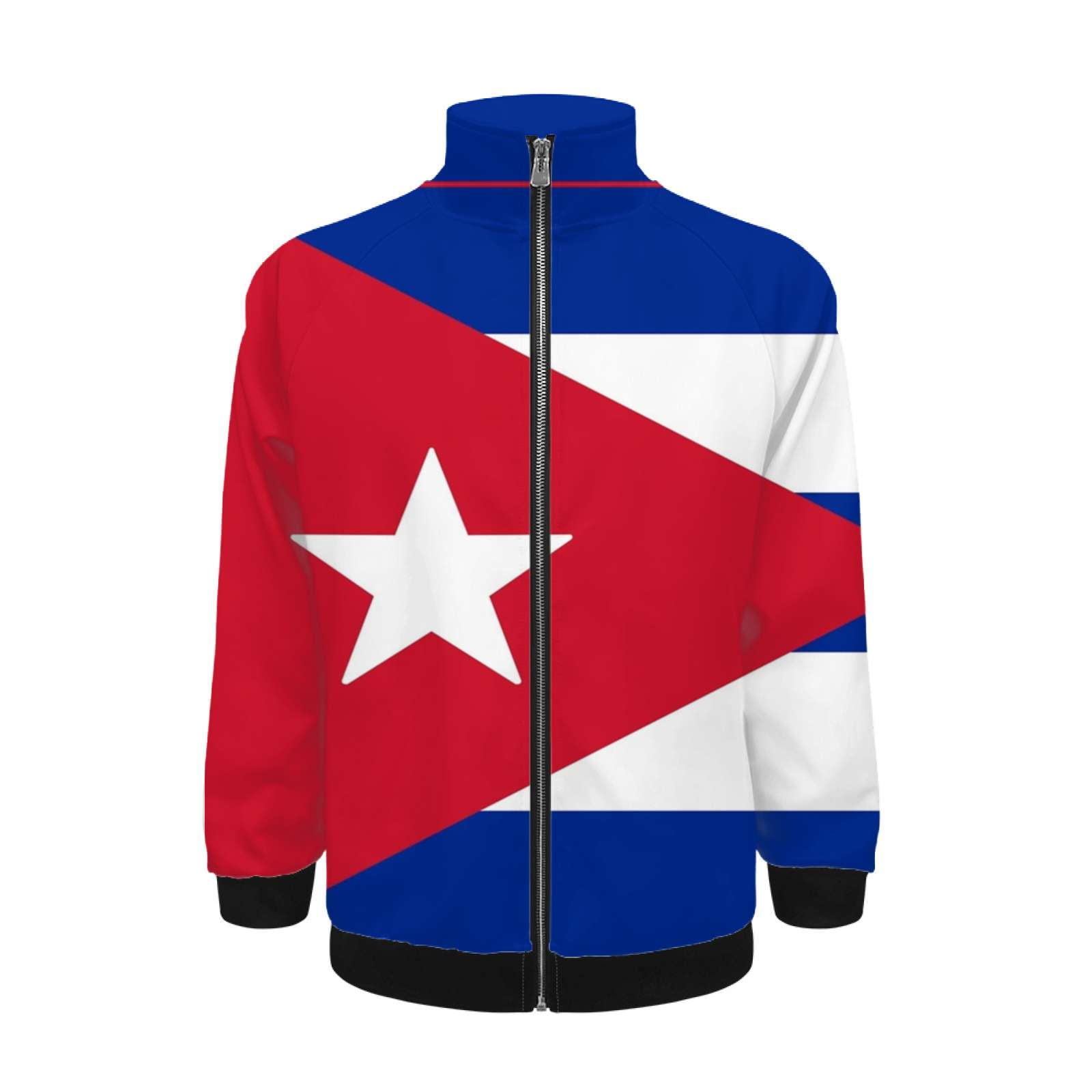 Cuba Flag Jacket Men's Street Cool Long Sleeves Coat Personality Tops ...