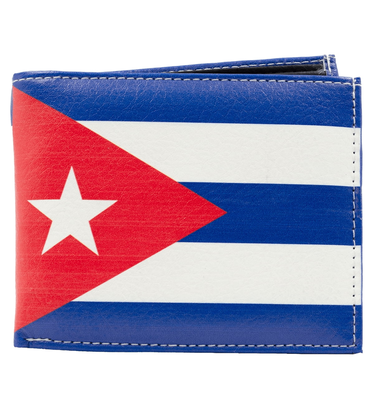 Cuba Flag Printed Leather Men's Bifold Wallet - Walmart.com