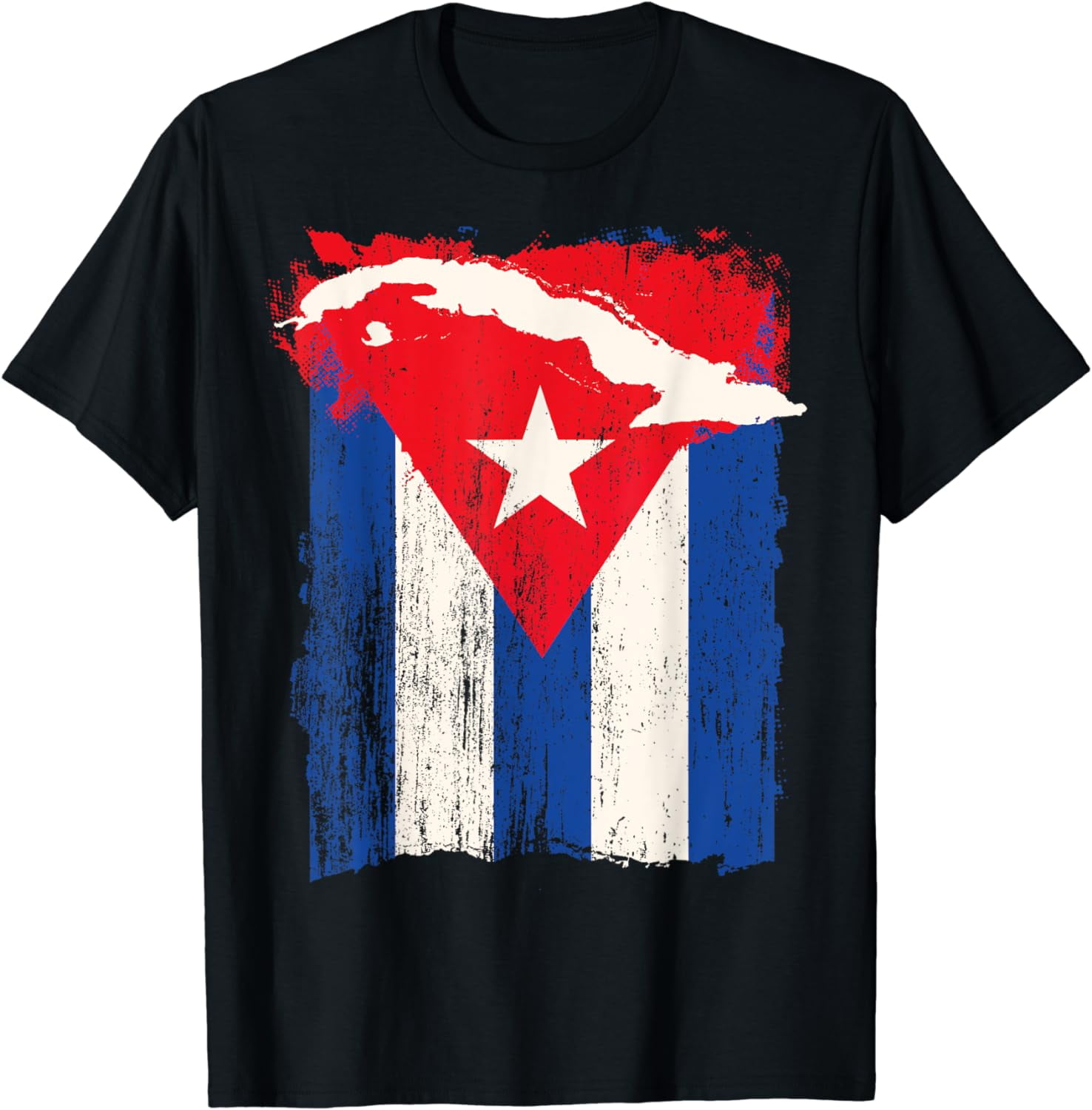 Cuba Flag Support Cuban Heritage Country Map Island Graphic T-Shirt ...