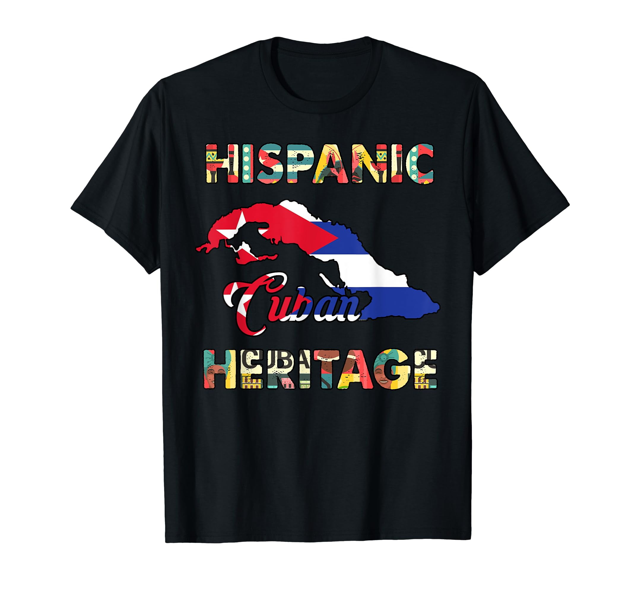 Cuba Flag T-Shirt Cuban Hispanic Heritage Month Cubanita T-Shirt ...