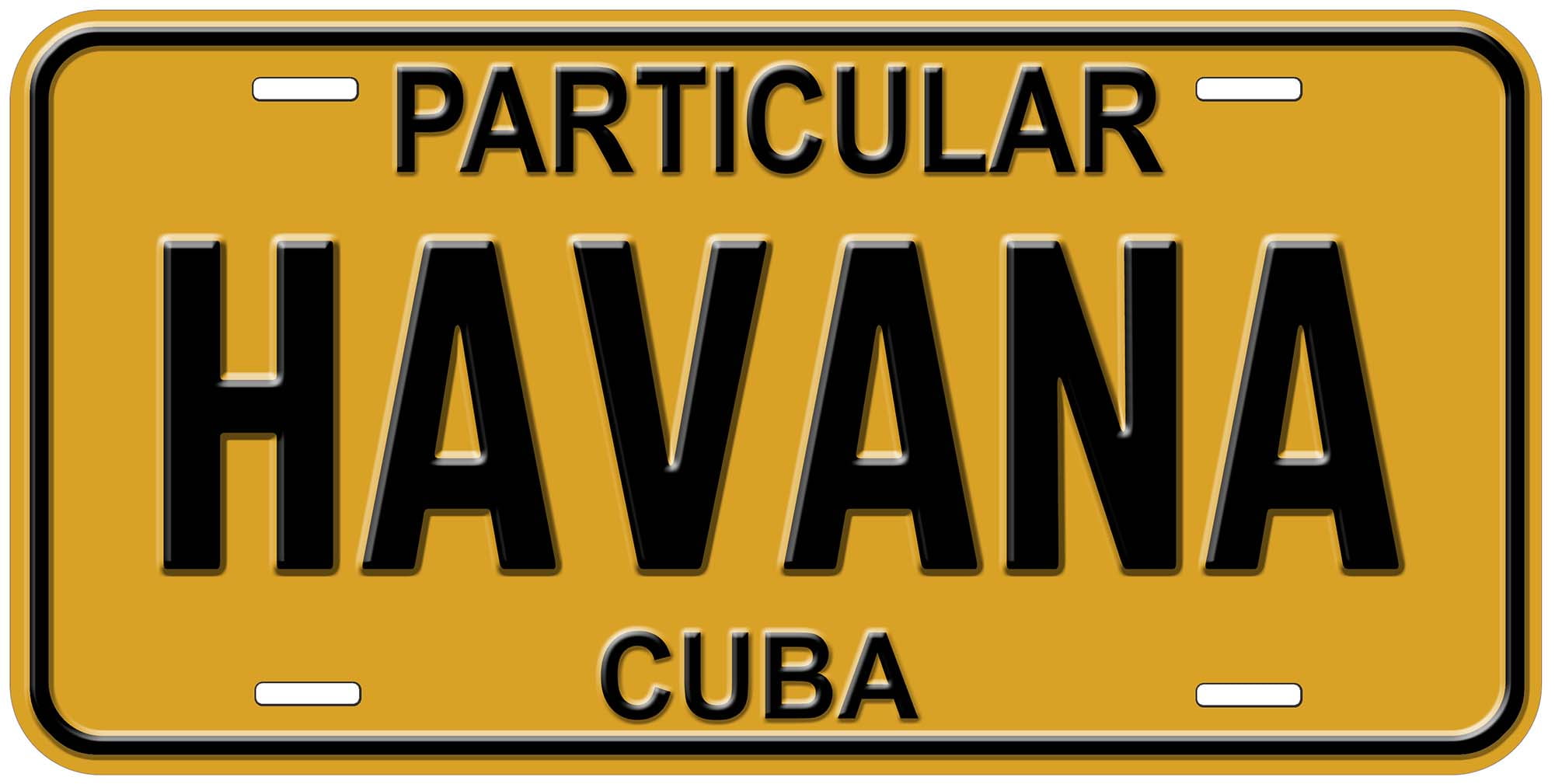 Cuba License Plate